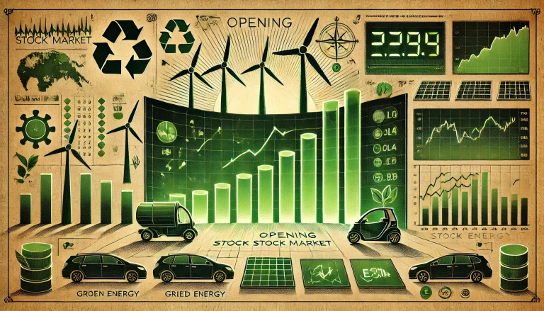 First day of 2025 trading, renewable energy stocks shift to green zone ...